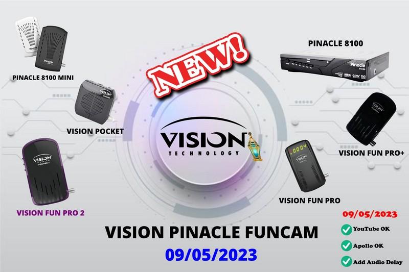 تحديثات بالجملة⭐VISION PINACLE FUNCAM⭐جديد YOUTUBE IP ADUIO