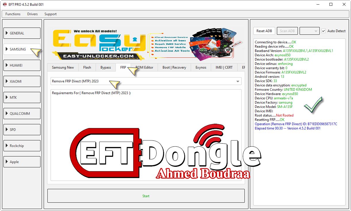 Samsung Galaxy SM-A135F Remove FRP (MTP) 2023 - GSM-Forum